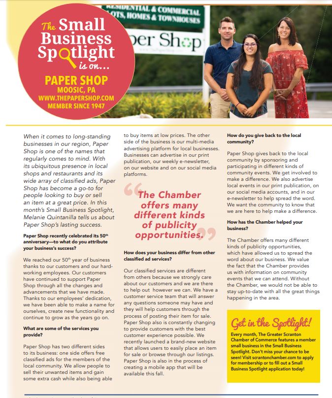 Small Business Spotlight is on Paper Shop! – The Paper Shop